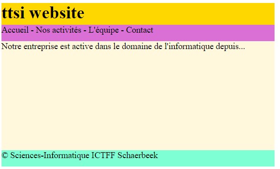 ICTFF Section Informatique